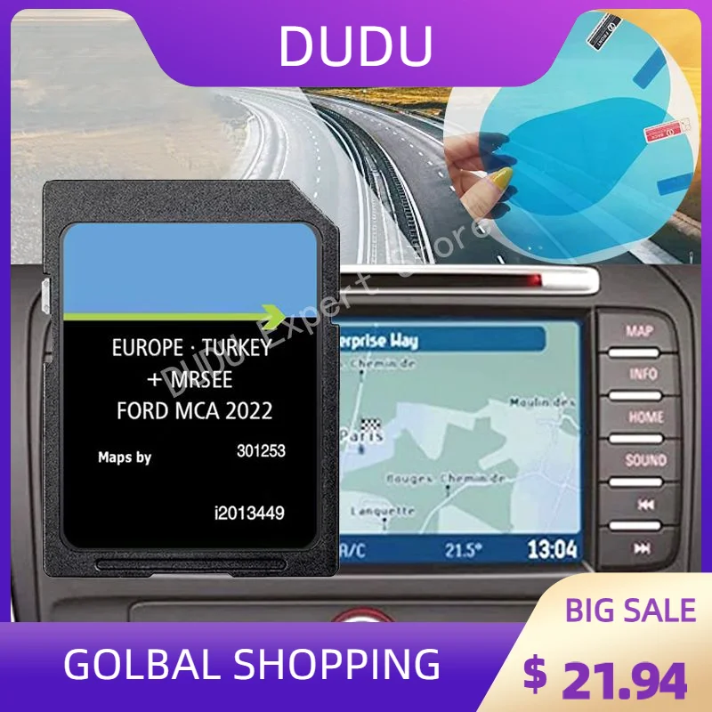 MCA 2022 NAVIGATION SD CARD SAT NAV MAPS For FORD MONDEO KUGA FOCUS C ...