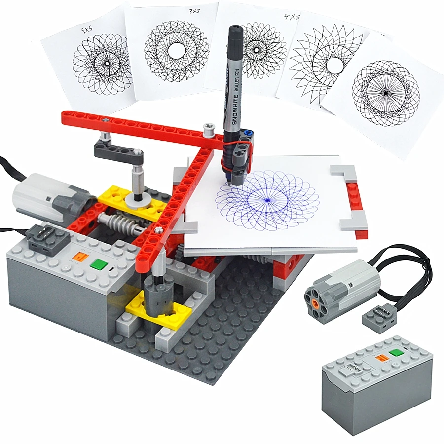 MOC-5110-Plotter-Electric-Motor-Bricks-Drawing-Machine-Model-Drawings ...