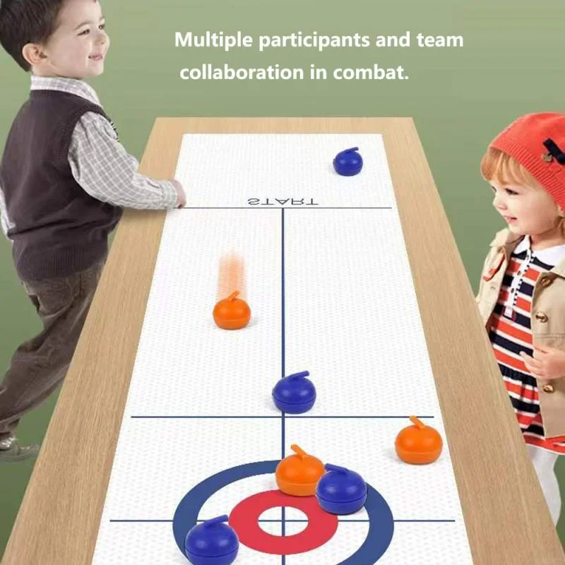 Mini-mesa-dobr-vel-Curling-bolas-Tabletop-Curling-jogo-School-Family ...