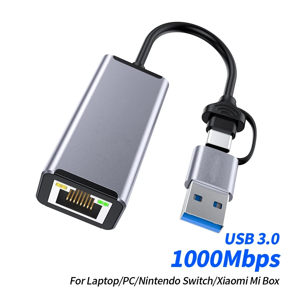 USB-Ethernet-Adapter-Type-C-USB3-0-1000Mbps-USB-RJ45-Network-Card-for ...