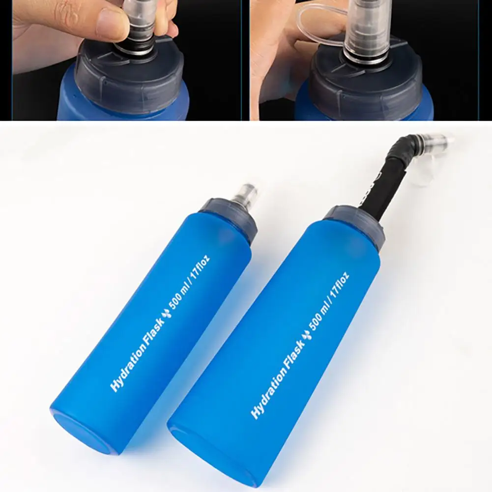 Tpu-Soft-Water-Bottle-Sports-Drinking-Flask-Outdoor-Fitness-Running ...