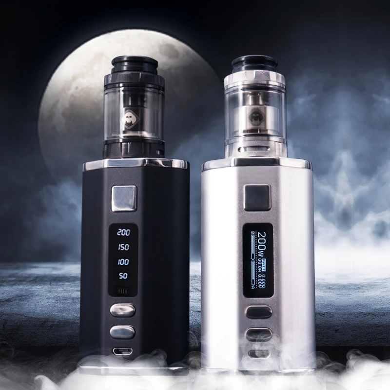 Huge vapor 200W Vape OLED screen Kit 4400mah build in battery with 2ml ...