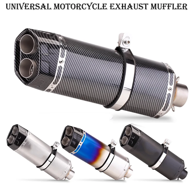 Universal-Motorcycle-Escape-Escape-Pipe-silencioso-com-DB-Killer-Er6n ...