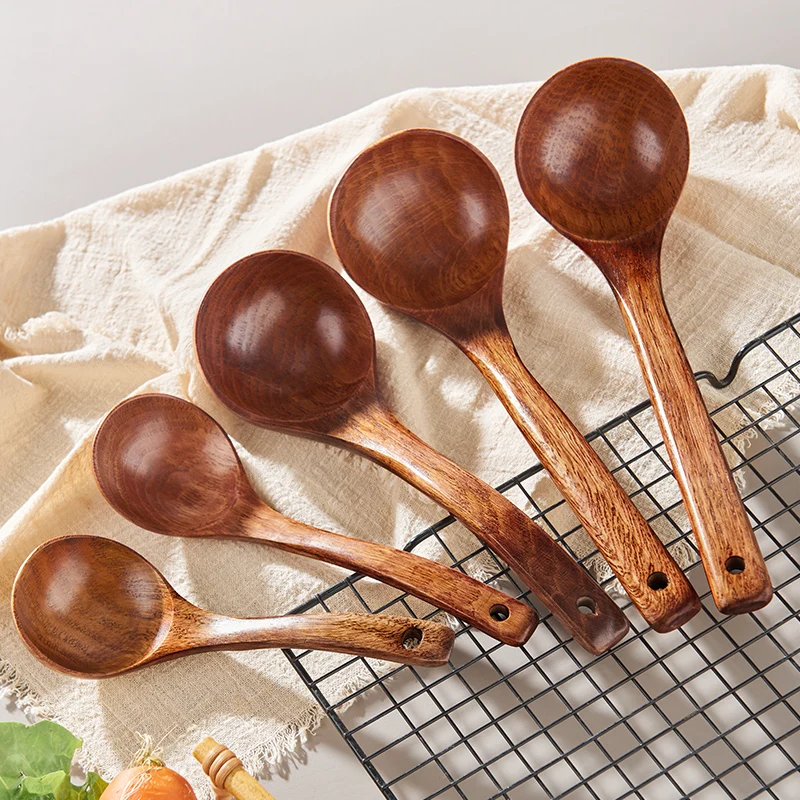 Natural-Wood-Tableware-Spoon-Utensils-for-Nonstick-Cookware-Handmade ...