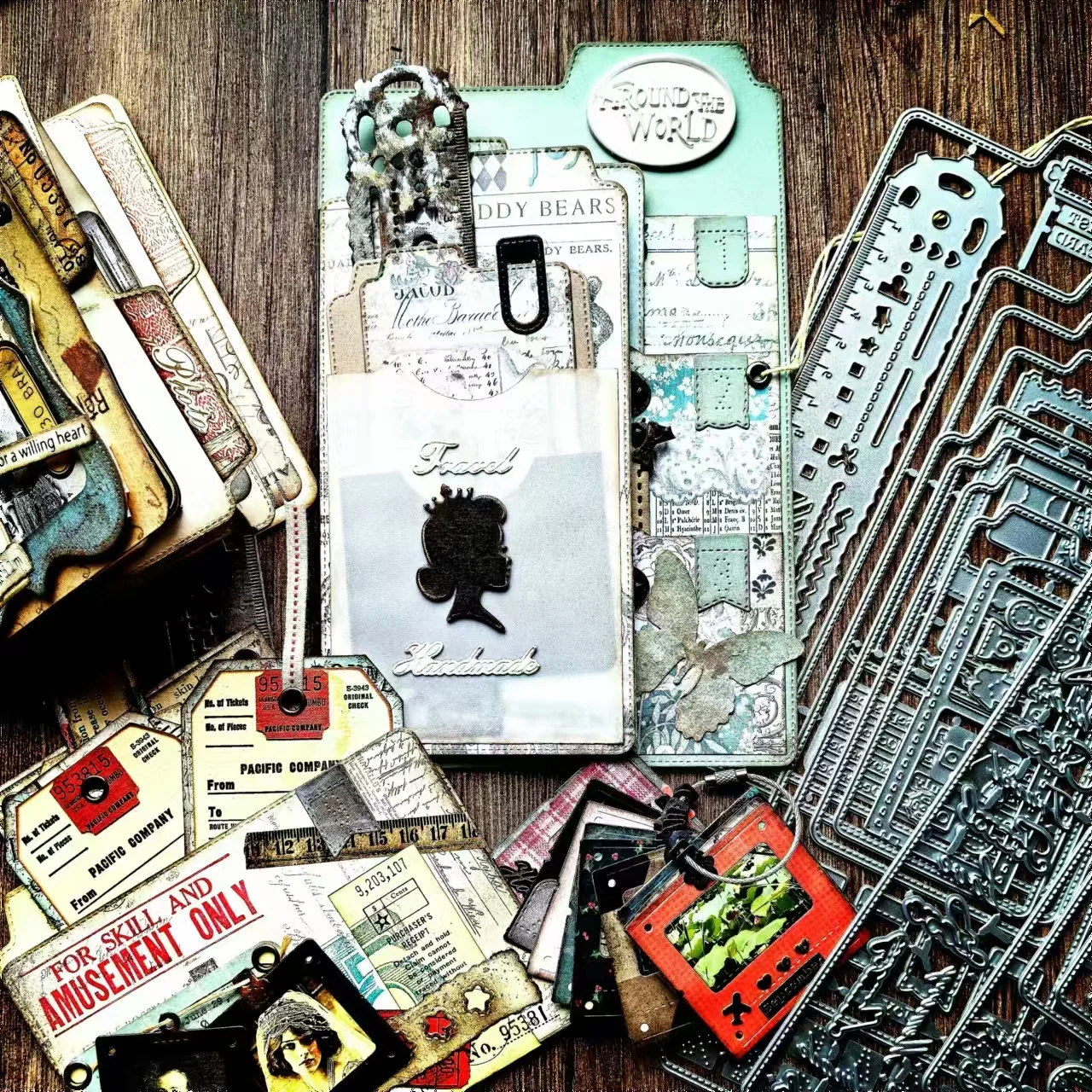 GOGOCRAFT-KW014-Tab-Pages-Cutting-Dies-for-JunkJournal-Scrapbooking ...