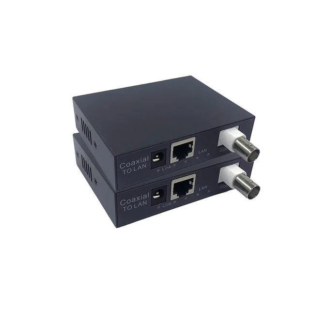 1 pair 10/100M ip Coaxia Transmission BNC to rj45 Port IP Extender CCTV ...