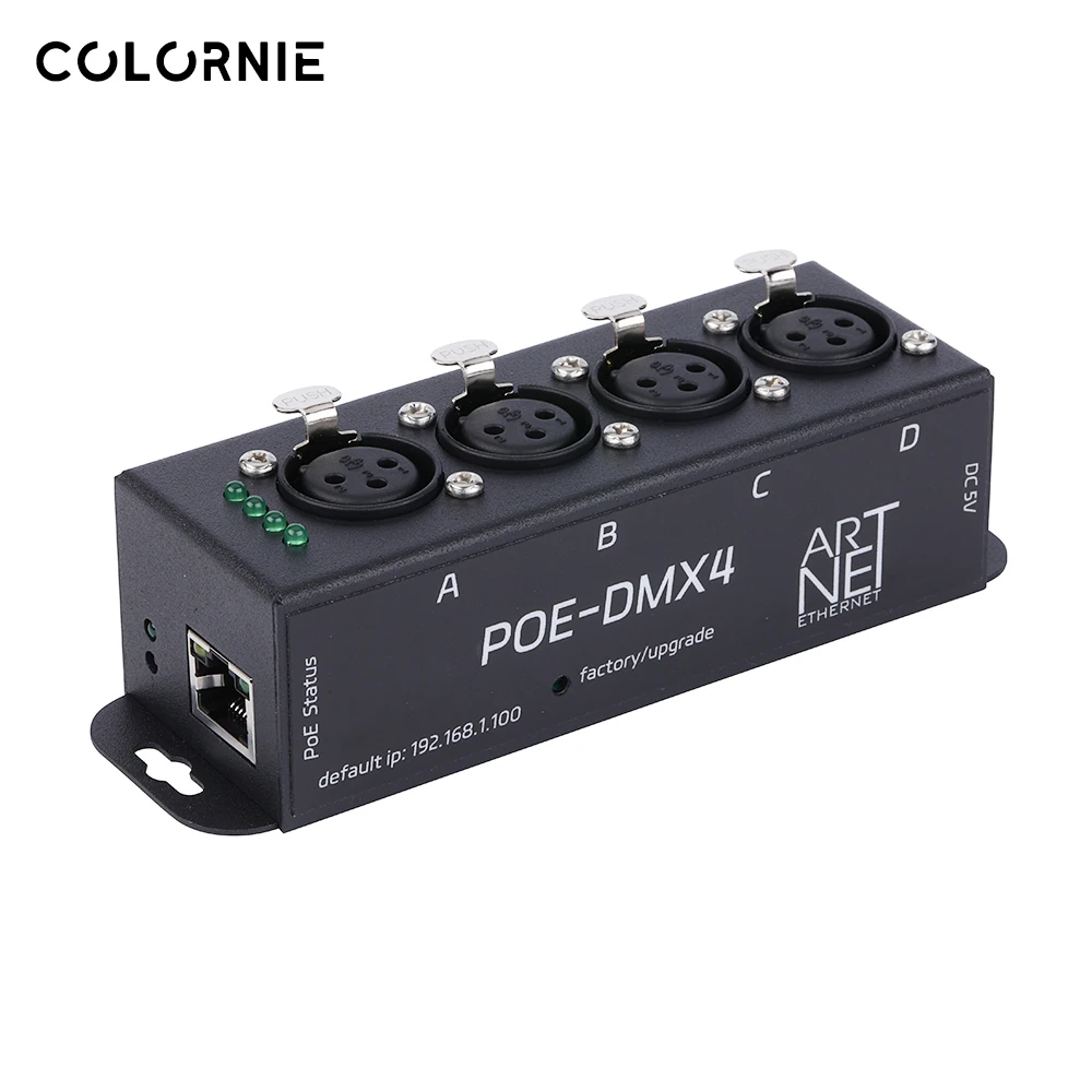 POE-ARTNET-DMX-4Port-Network-Box-Gateway-Controller-Designed-Ethernet-To-DMX512-Node-Artgate ...