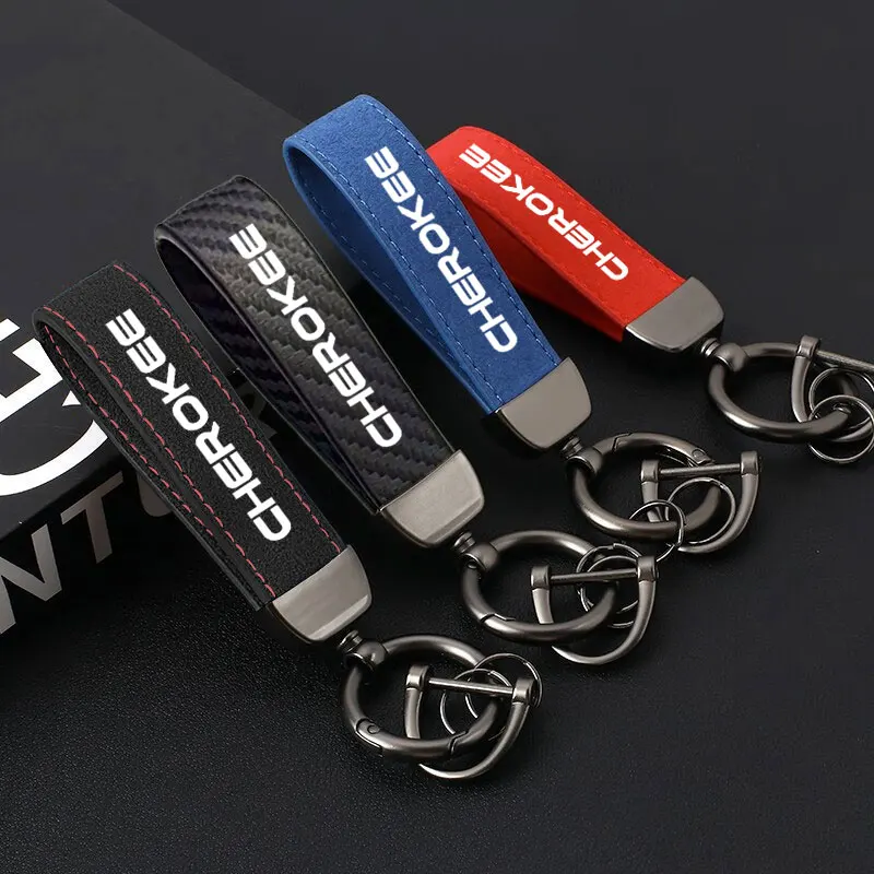 4-Colors-PU-Leather-Keychain-Business-Gift-Key-Chain-Men-Women-Car-Key ...