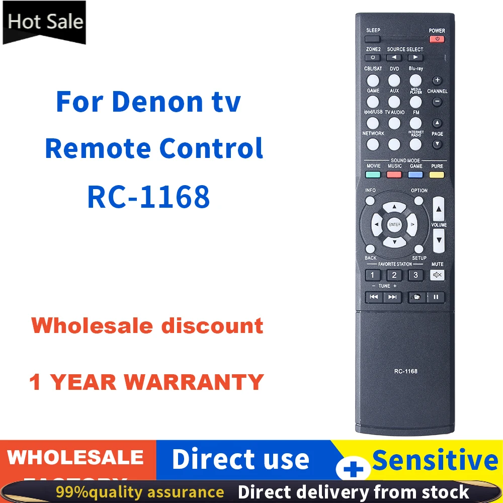 ZF applies to RC-1168 RC-1169 New for Denon Remote Control Audio/Video ...