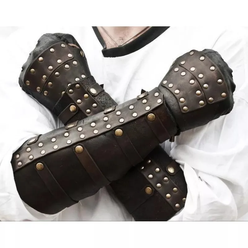 Medieval-Steampunk-Viking-Warrior-Knight-Bracer-Ronin-Samurai-Lederen ...
