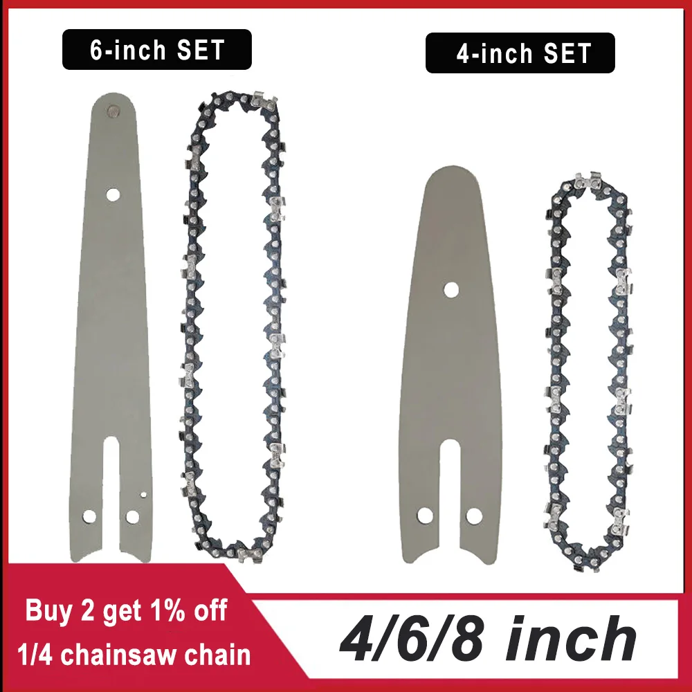 1-4-chainsaw-chain-4-6-8-inch-Mini-Steel-Chainsaw-Chains-Electric ...