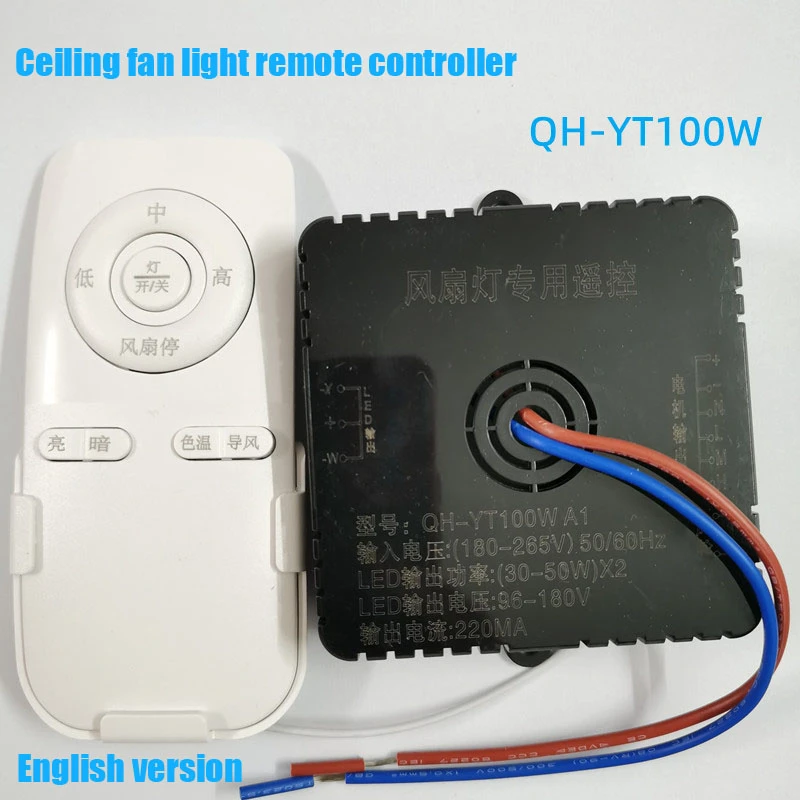 Bedroom Ceiling Fan Light Remote Control 100w Receive Controller Driver ...