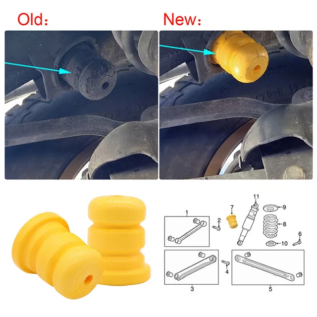 For Avalanche Escalade Tahoe 4-Piece Control Arm Bump Stop Set For ...