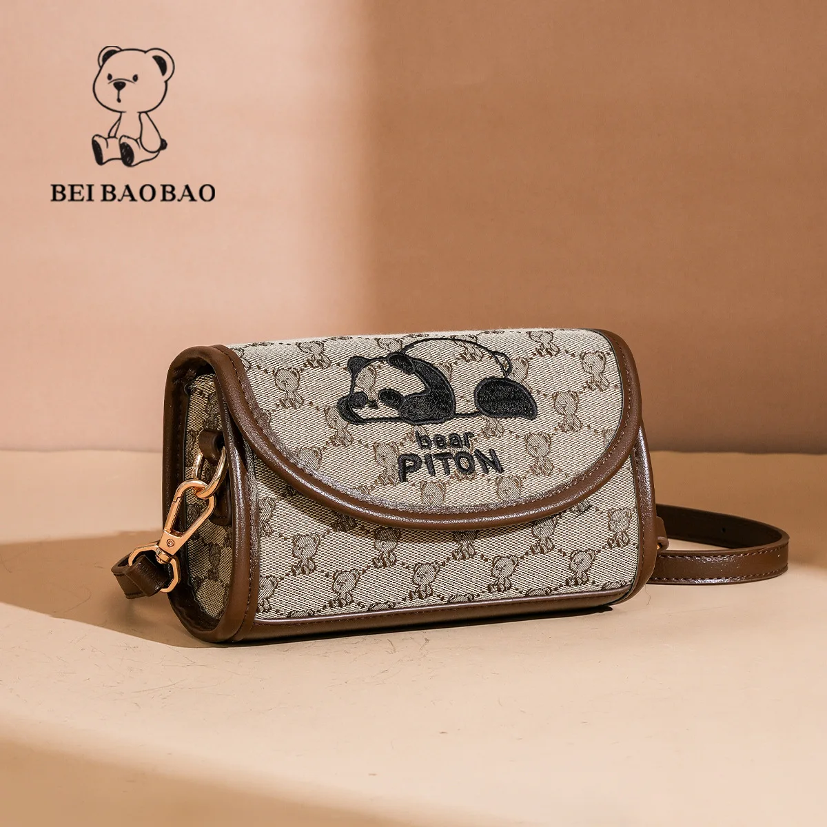 Beibao New Fashionable Cylindrical Bag Women's Shoulder Bag Embroidered ...