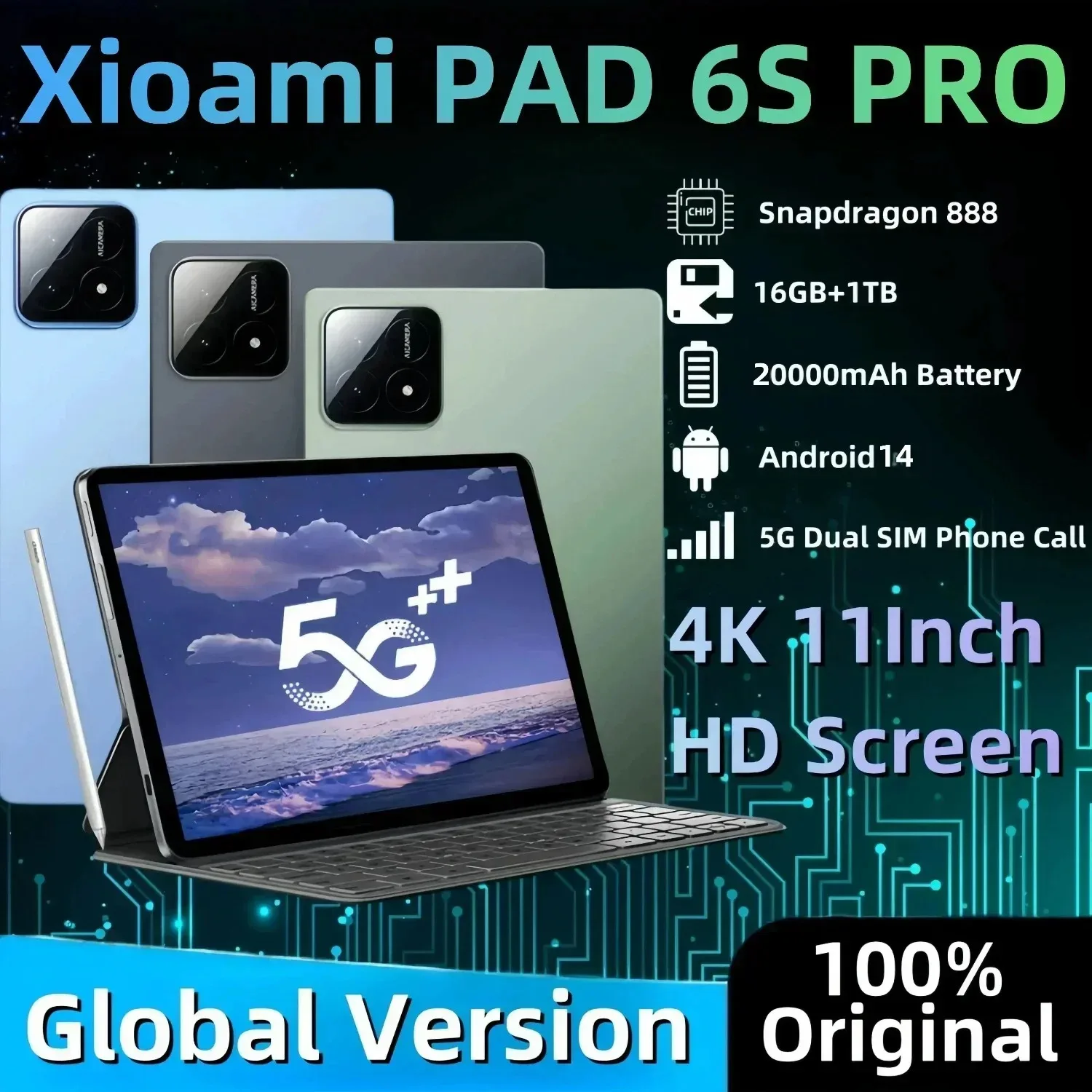 Global-Version-Original-Xioami-Pad-6S-Pro-Tablet-11inch-HD-4K-Android ...