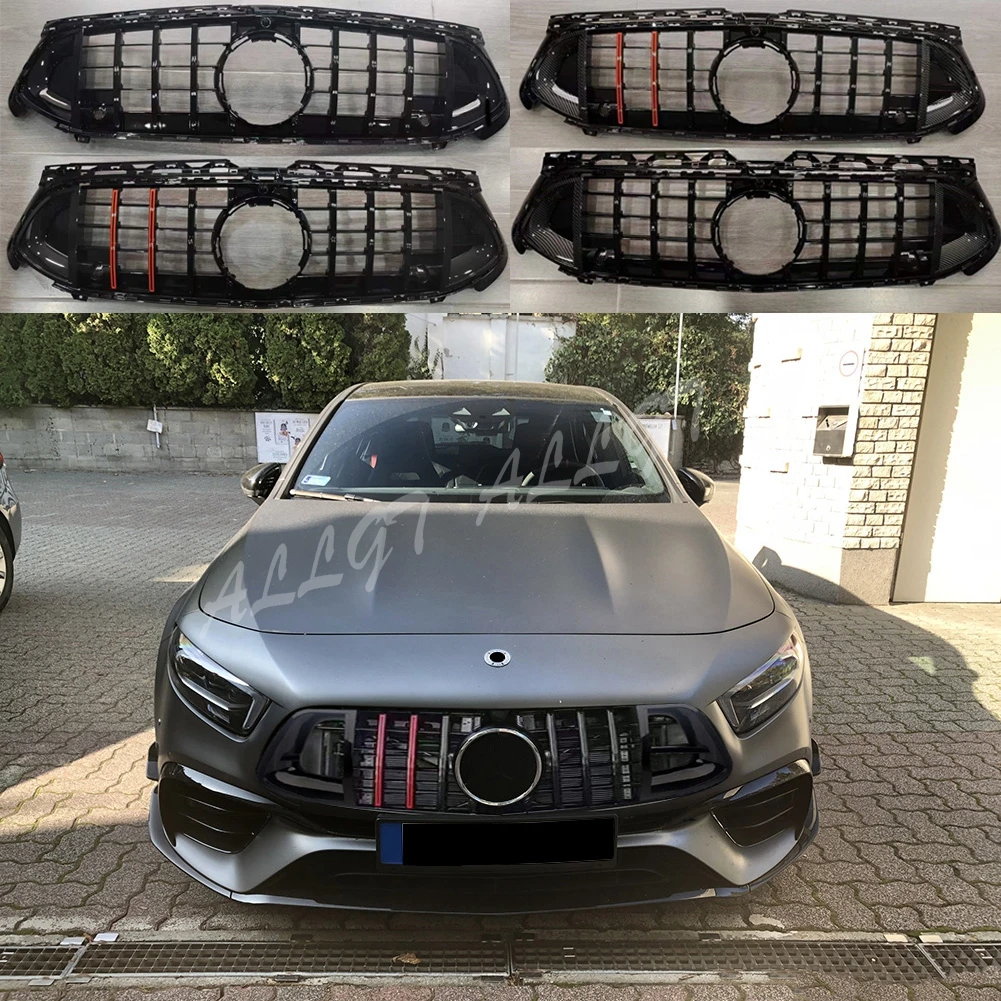 Front-Racing-Facelift-Grille-Upper-Bumper-Radiator-Grill-For-Mercedes ...