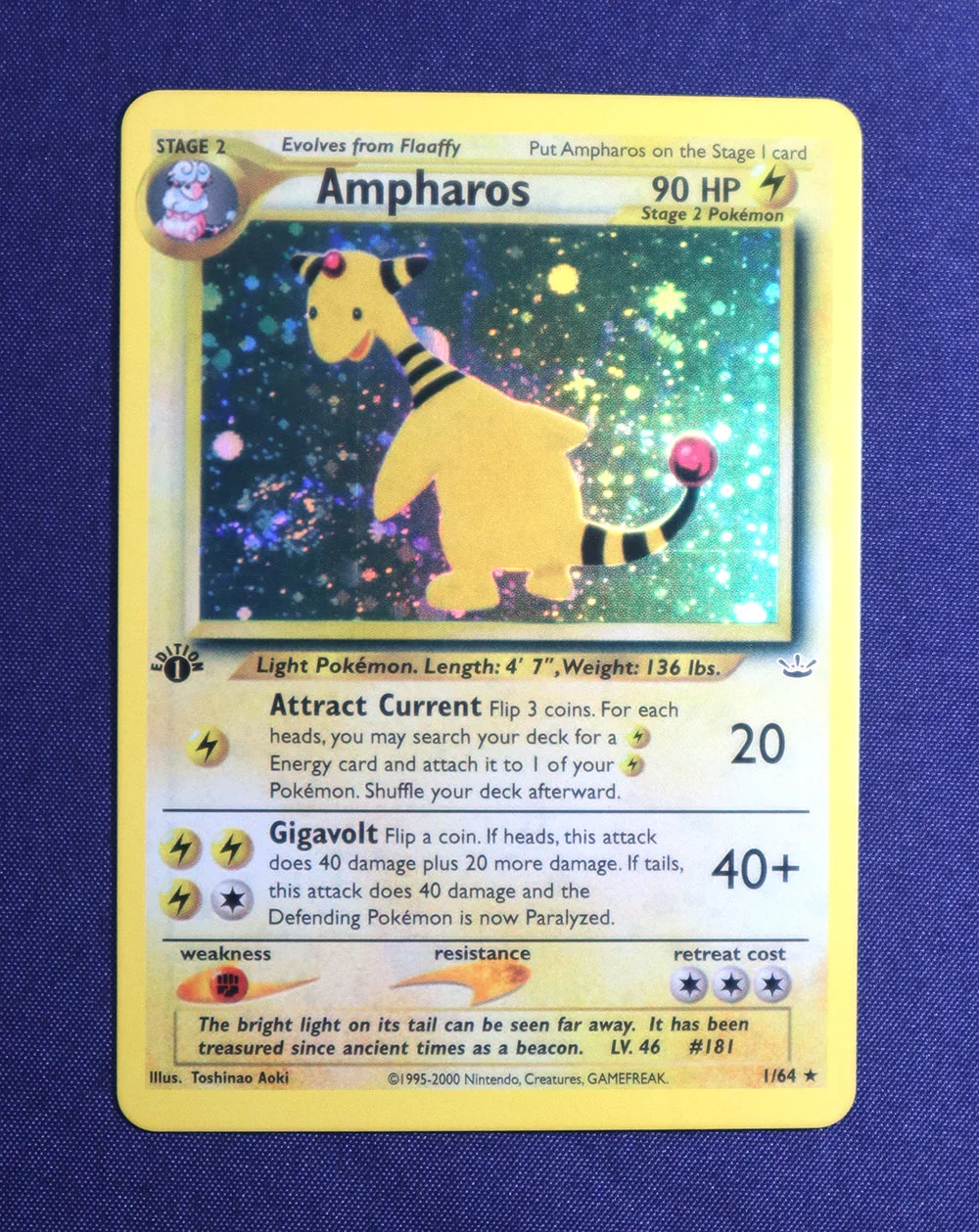 Ampharos Pokemon Card