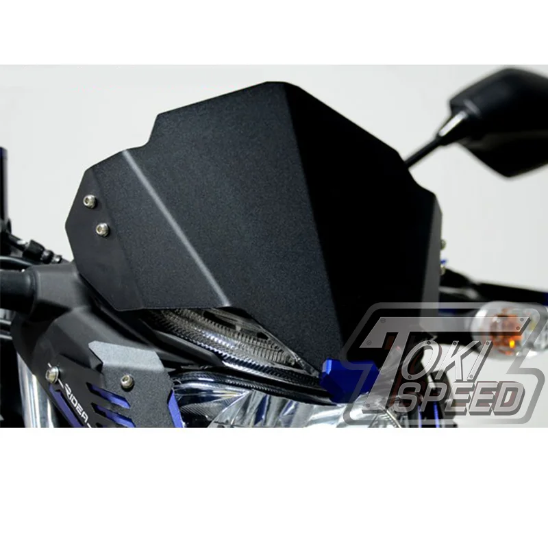 Motorcycle Windscreen Windshield High Strength Aluminum Fits For YAMAHA ...