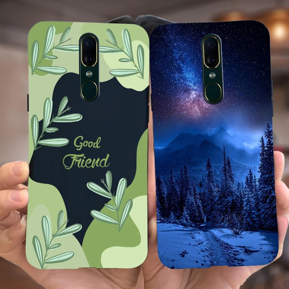 For Oppo F11 Case Cute Fashion Painted Cover Soft Silicone Phone Case ...