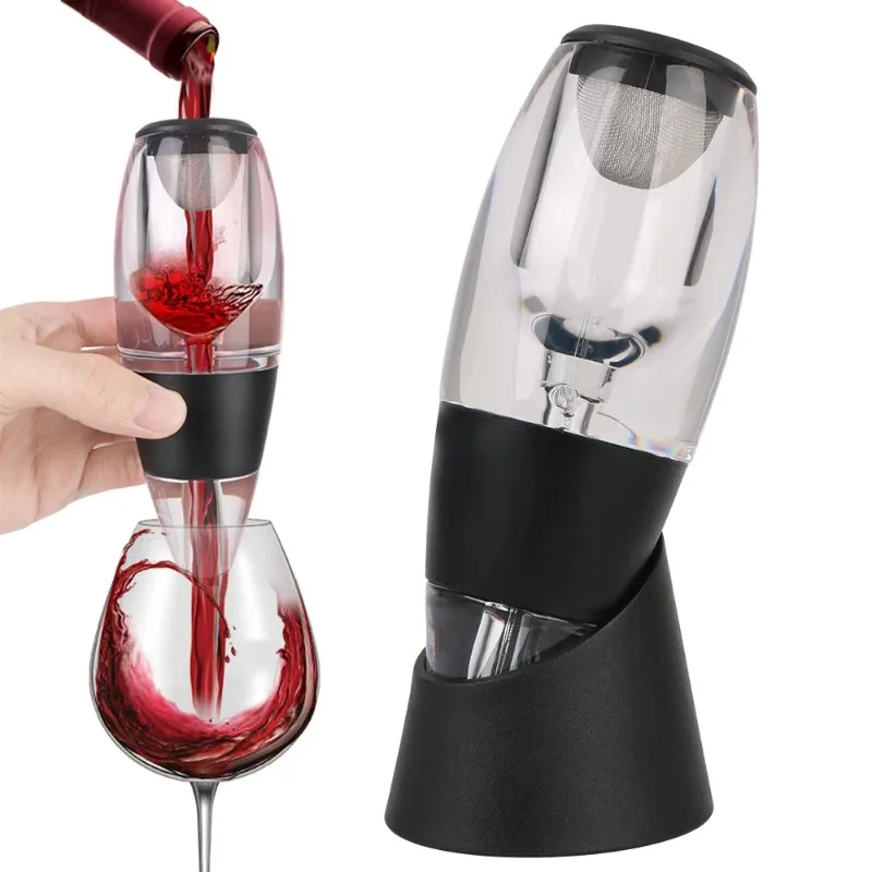 Professional Wine Decanter Pourer With Filter and Base Quick Sobering ...