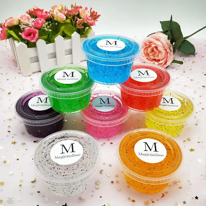 110ml Crystal Fluffy Slime Supplies Foam Ball Beads Cotton Putty Soft ...
