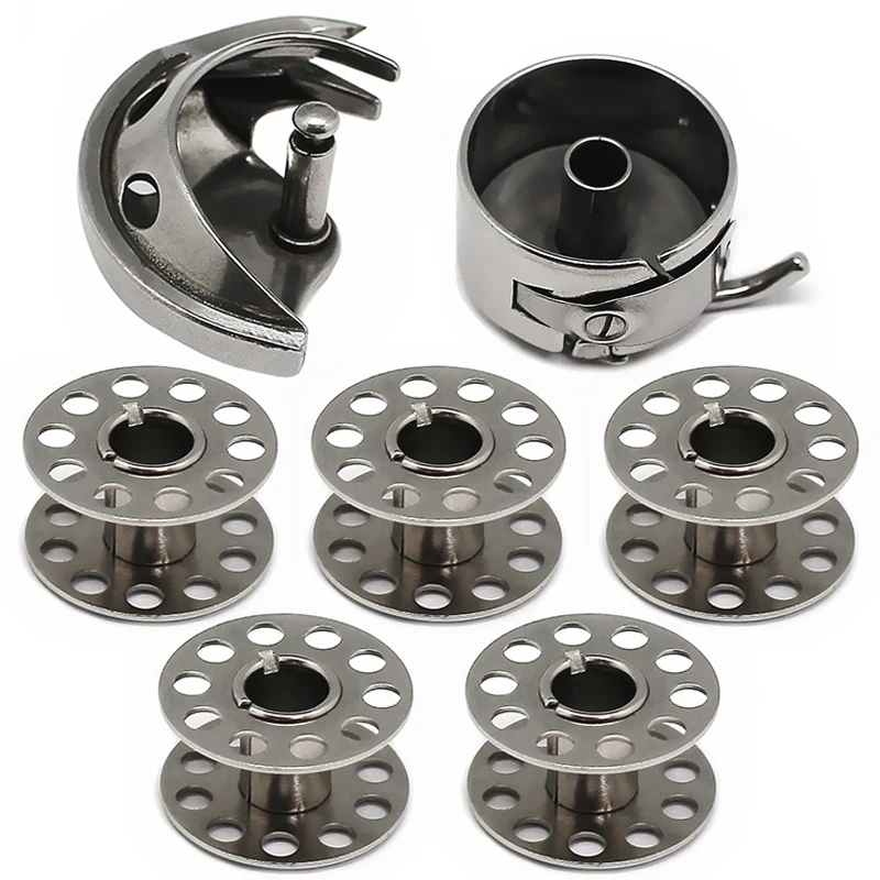 Generic 5 Metal Bobbins Shuttle Hook Bobbin Case Tools Set For Old ...