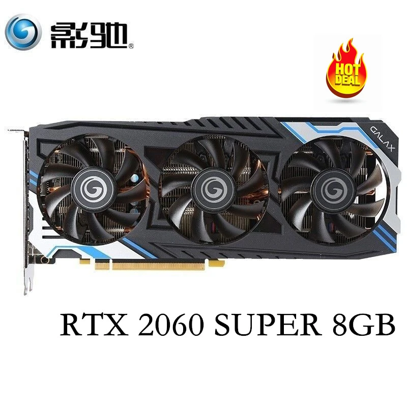 Galaxy rtx 2060 super 8g 2060 s gddr6 256 bit placas de vídeo gpu placa gráfica suporte desktop ...