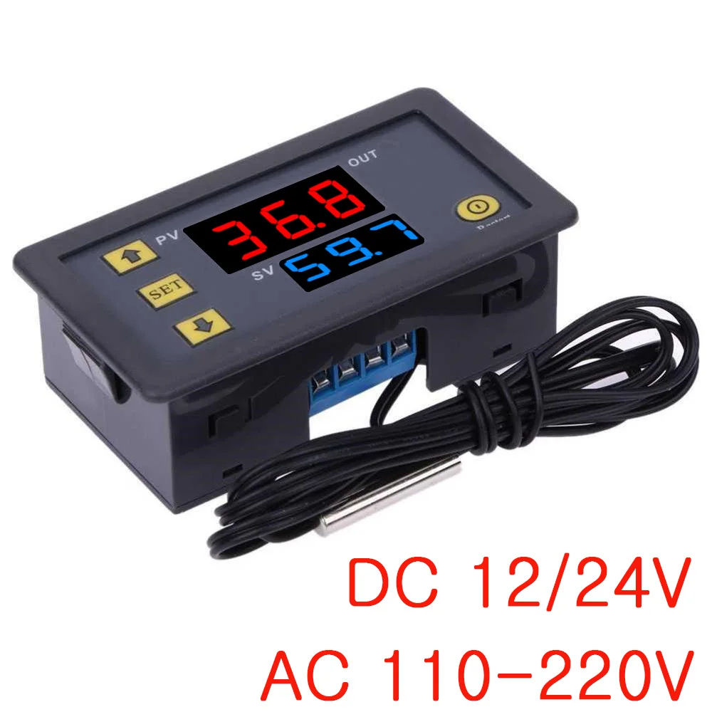 W3230 Mini Digital Temperature Controller 12V 24V 220V Thermostat ...