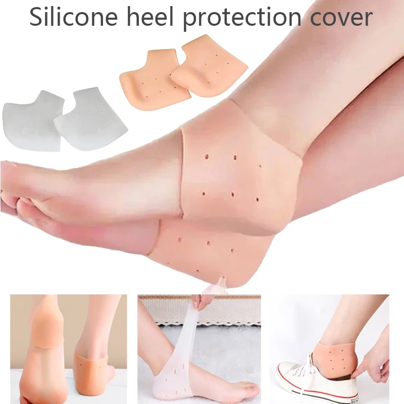 1/2Set Silicone Heel Protection Cover Moisturizing Care Foot Protection ...