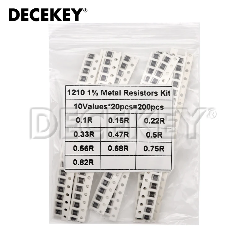 200PCS-1-1210-SMD-resistor-assorted-kit-set-10-valueX20pcs-200pcs-0R82 ...