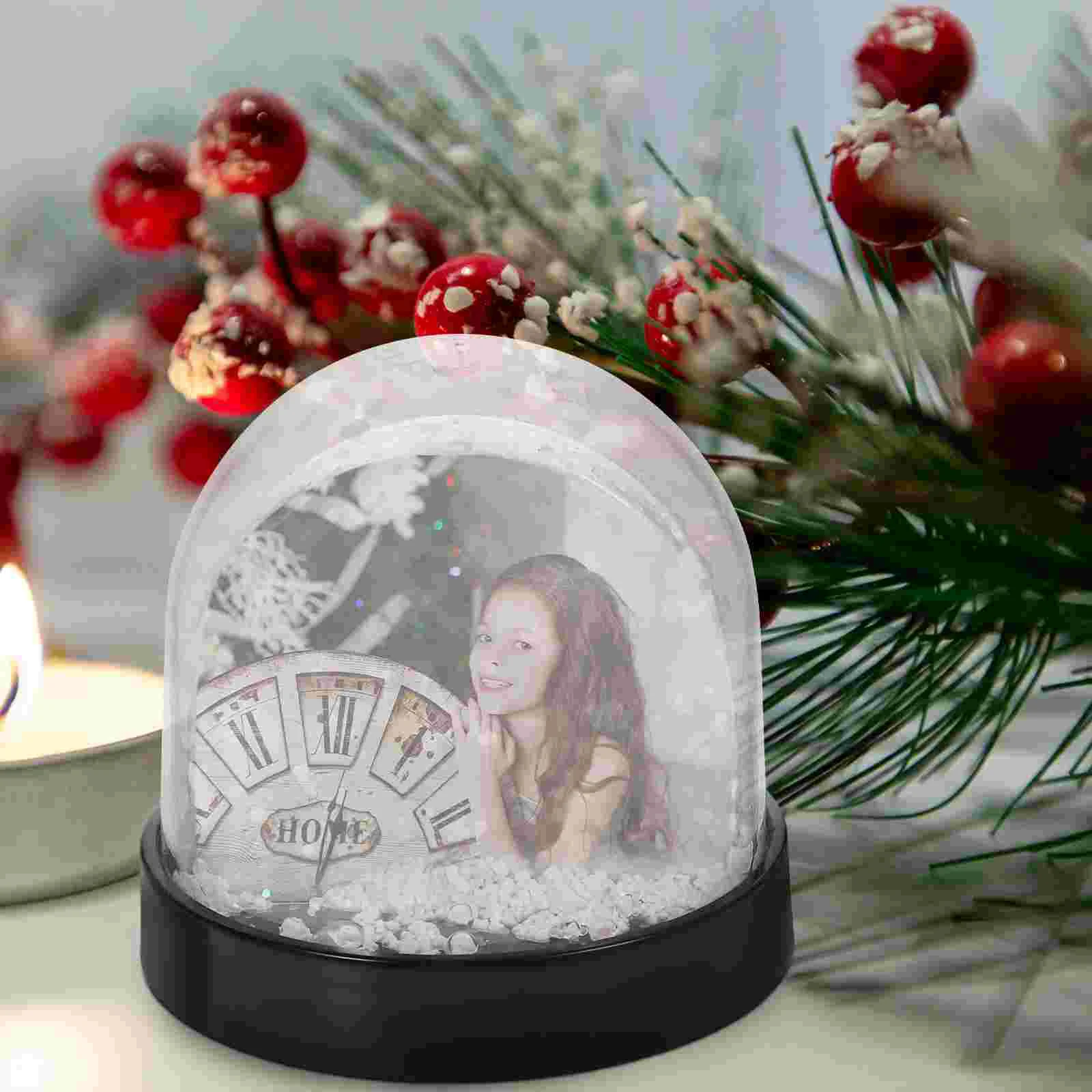 Snow-Globe-Photo-Frame-Plastic-Globes-for-Kids-Picture-Insert-Snowglobe ...