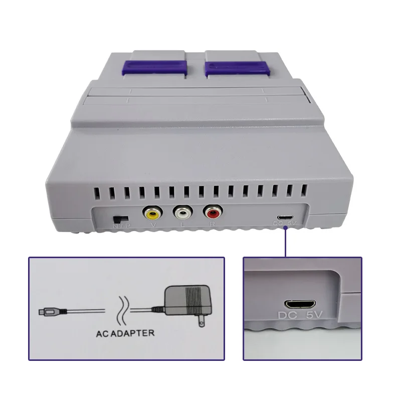 Super Nintendo Console Back