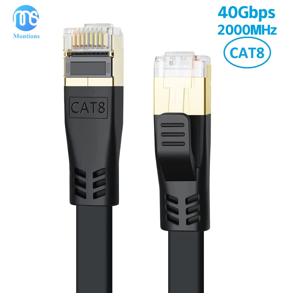Rj45 Flat Cable Ethernet Cat8 | Ethernet Cable Shielded | Ethernet ...