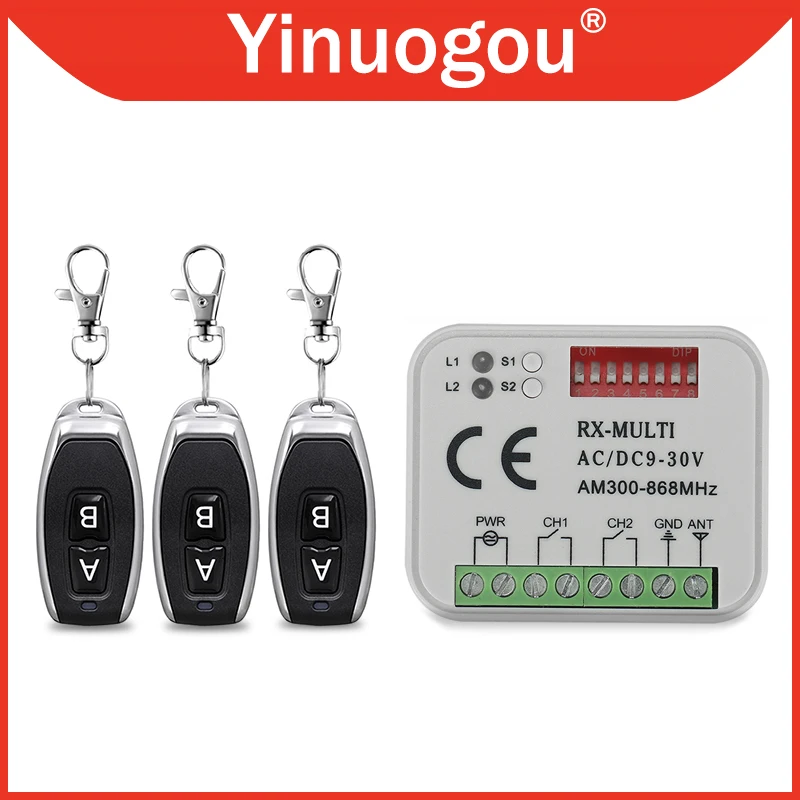 RX-MULTI-Receiver-300-868MHz-AC-DC-9-30V-Relay-Universal-Garage-Door ...
