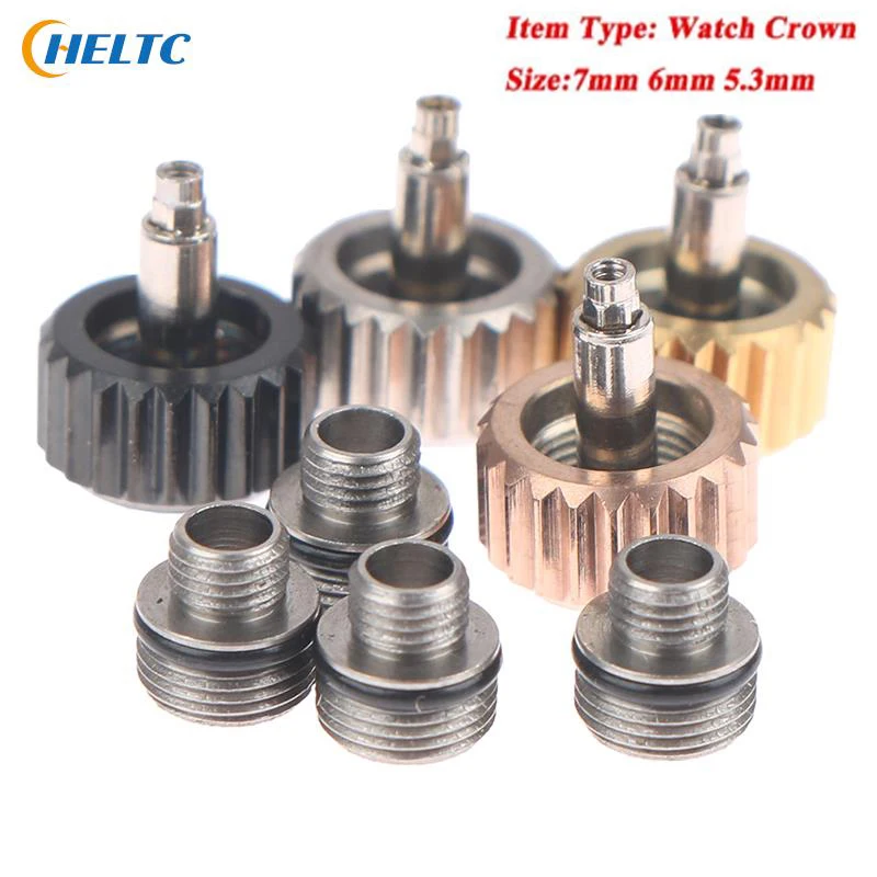 5.3/6/7MM For Rolex Watch Crowns Watch Waterproof Replacement Assorted ...