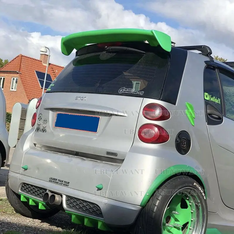 ABS-Plastic-Unpainted-Rear-Trunk-Wing-Rear-Lip-Spoiler-For-Merced-Benz ...