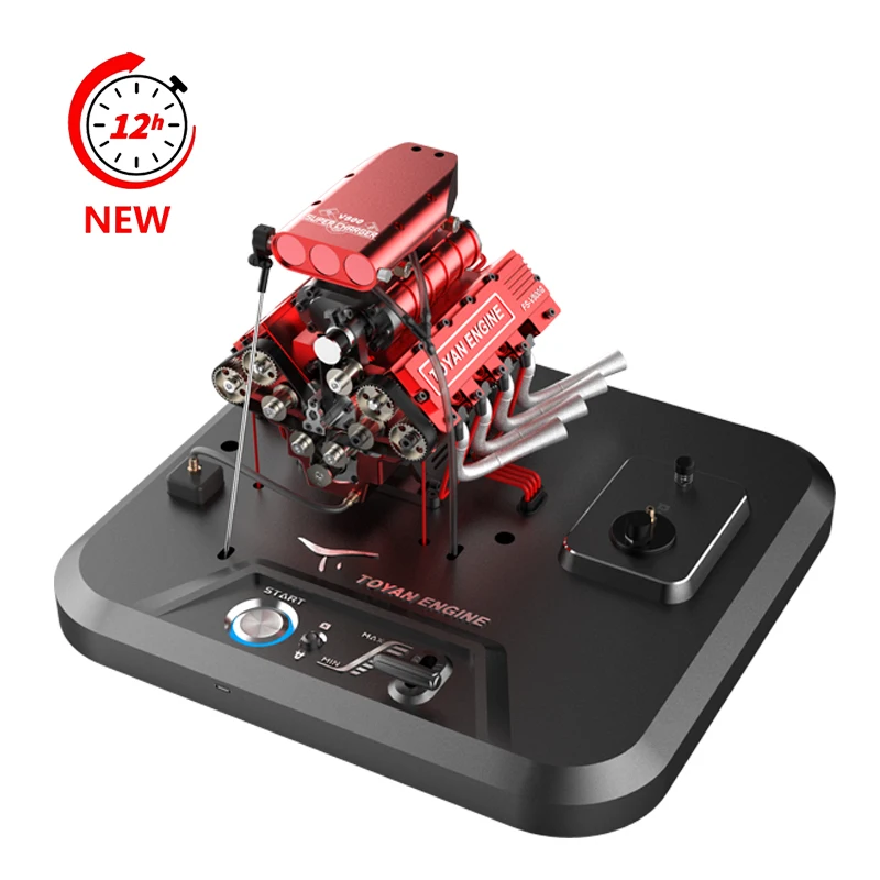 TOYAN-V8-Engine-Methanol-Engine-Model-with-Supercharger-One-Button ...
