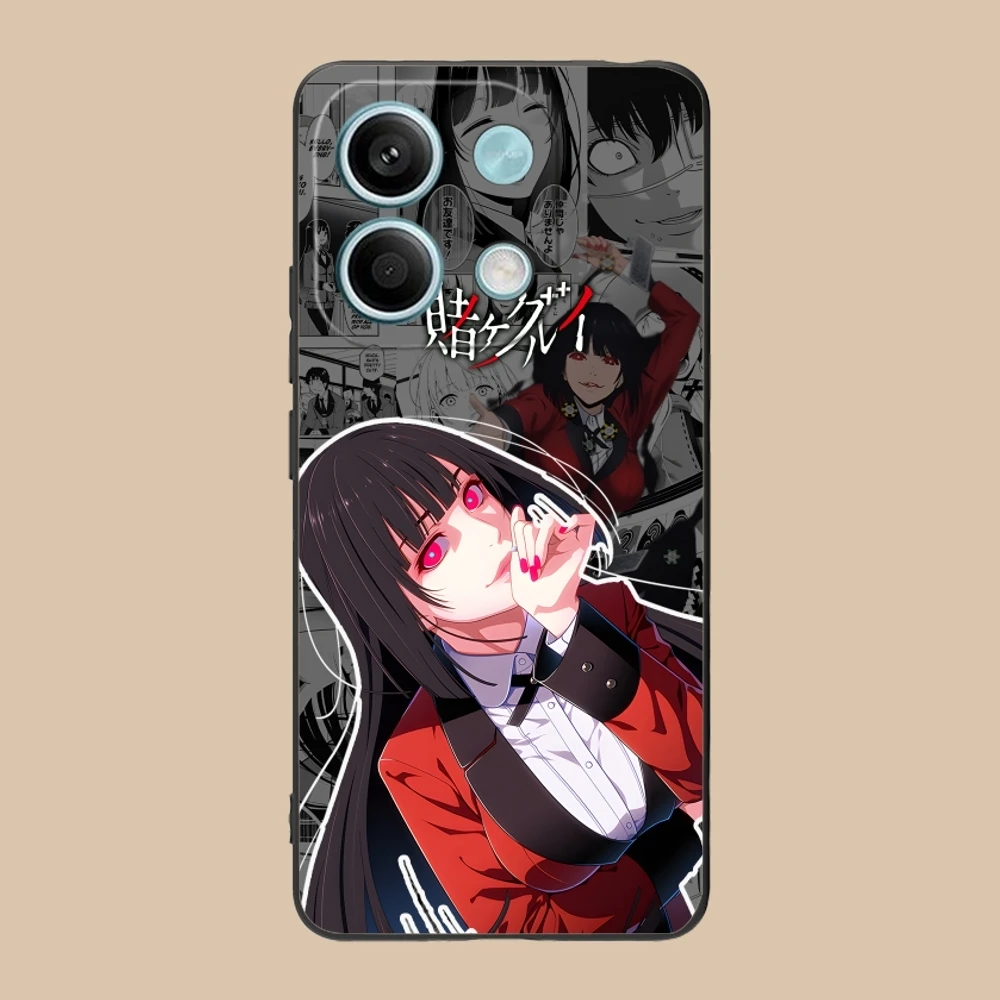 Kakegurui Yumeko Mobile Cell Phone Case for Xiaomi Redmi Note 13 12 11 ...