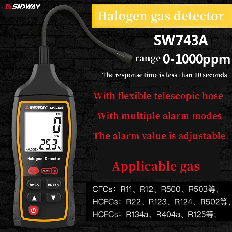 Multifunctional Halogen Detector Air Conditioning Refrigeration System ...