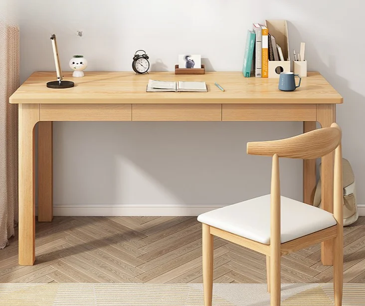 Desk-household-small-study-desk-writing-desk-solid-wood-leg-desk ...