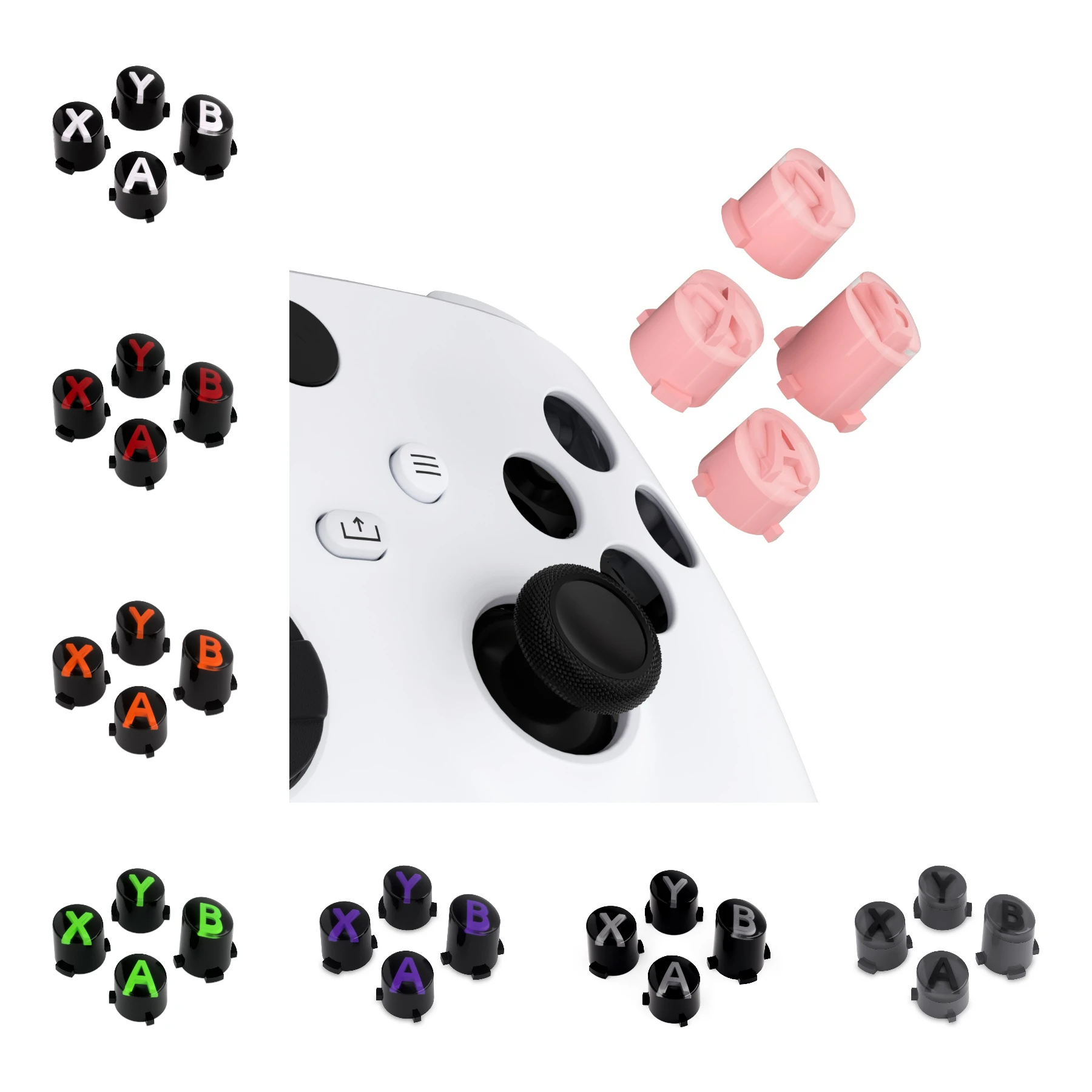 eXtremeRate-Replacement-ABXY-Buttons-Three-Tone-Classic-Symbols-for ...