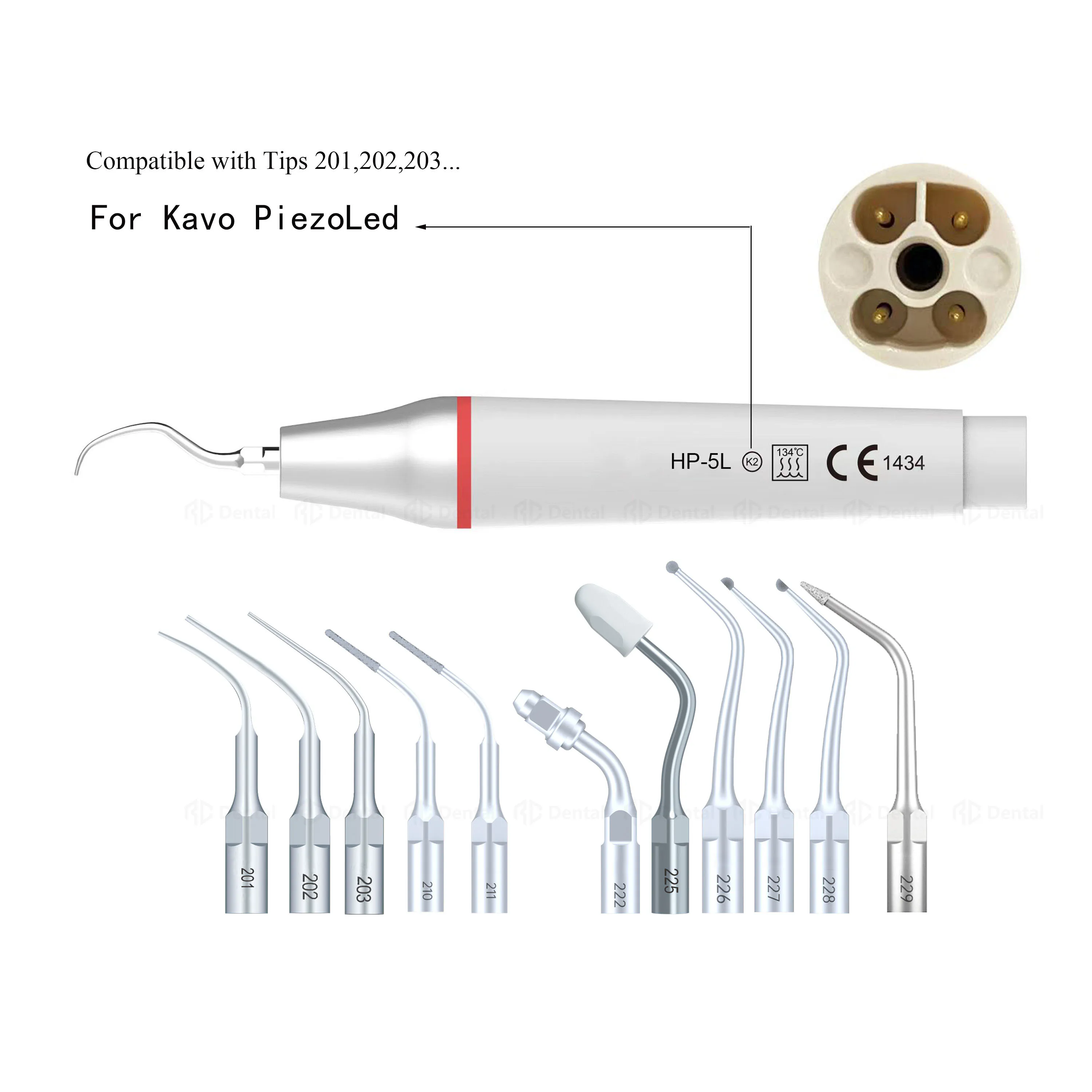 Per-KAVO-PiezoLed-Dentale-Ad-Ultrasuoni-Scaler-Odontoiatria-Manipolo ...
