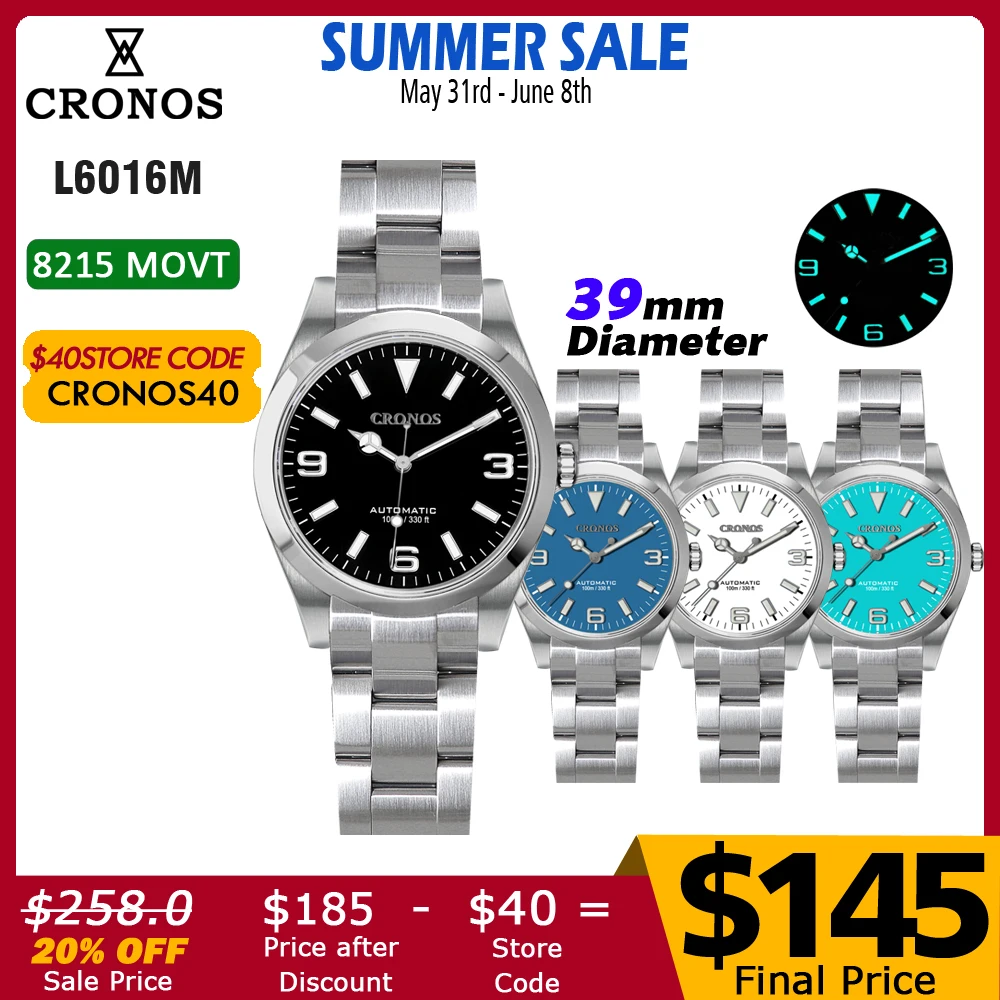 Cronos-EX-Diver-Mechanical-Men-Watch-39mm-Automatic-Sapphire-Glass ...