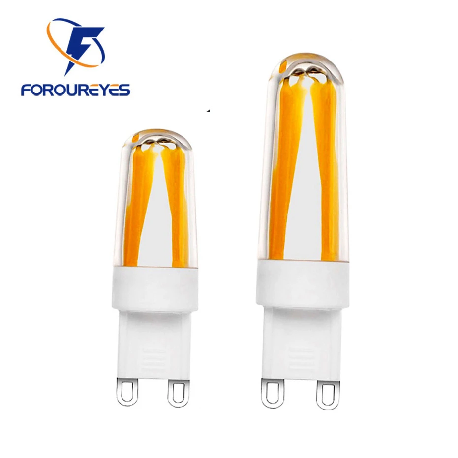 G9 Led Lamp 220v 110v Bulb 2w 4w Filament Cob Super Bright Chandelier ...