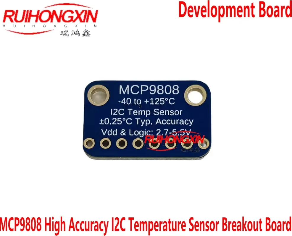 Adafruit High Accuracy I2C Temperature Sensor 1782 MCP9808 Module 0.25 ...