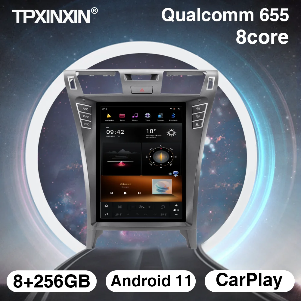 Android 11 Qualcomm 665 Car Radio 8+128G Tesla Style For Lexus LS460 ...