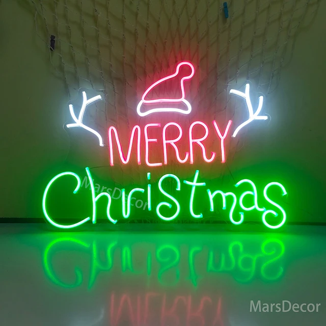 Merry Christmas Lights Banner