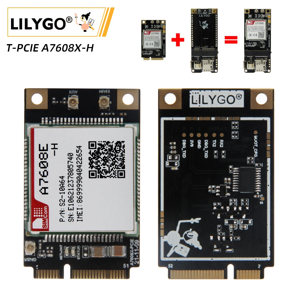 LILYGO® TTGO T-PCIE A7608X-H 4G ESP32-WROVER-E Development Board WIFI ...