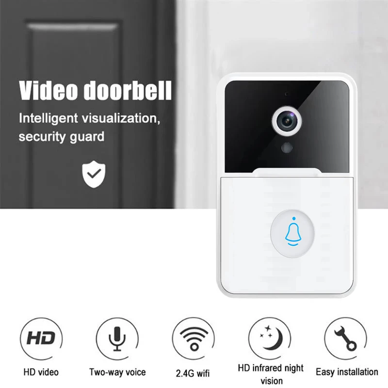 Smart-Visual-Doorbell-Wifi-Wireless-Two-Way-Intercom-Voice-Change-Video ...