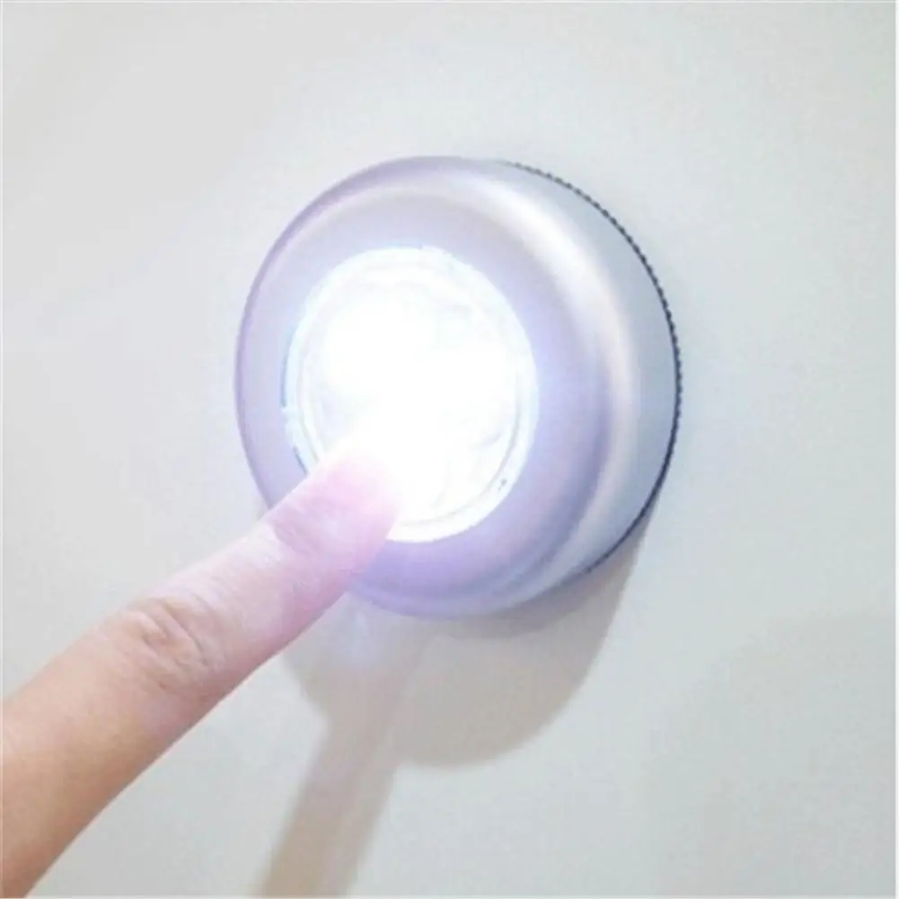Touch-Night-Light-Mini-Wireless-3Led-Battery-powered-Tap-Light-Cabinet ...